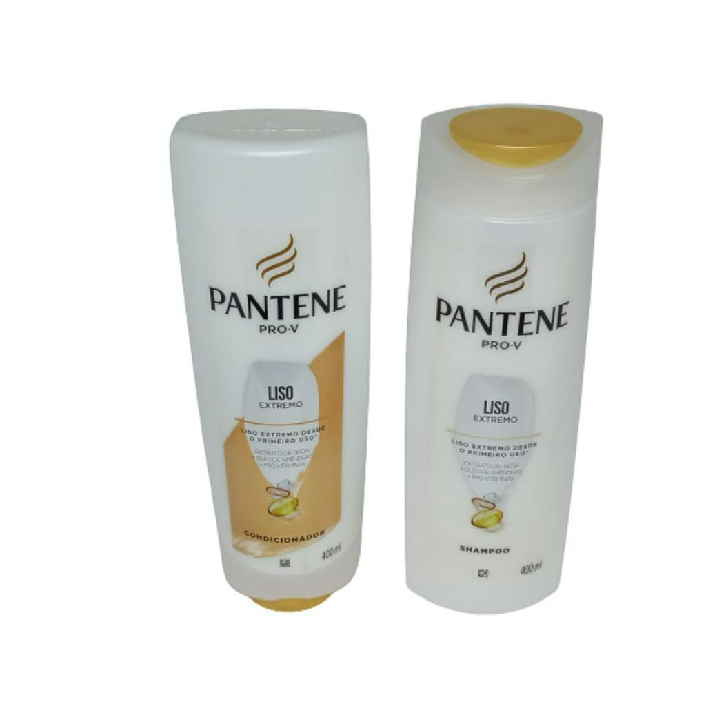 Pantene Liso Extremo 1 shampoo 1 condicionador cabelo forte | Shopee Brasil