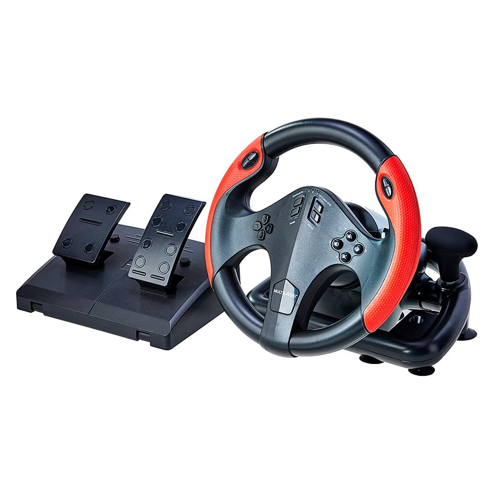 Volante Gamer De Corrida Preto USB Multiplataforma Multilaser-JS087 ...