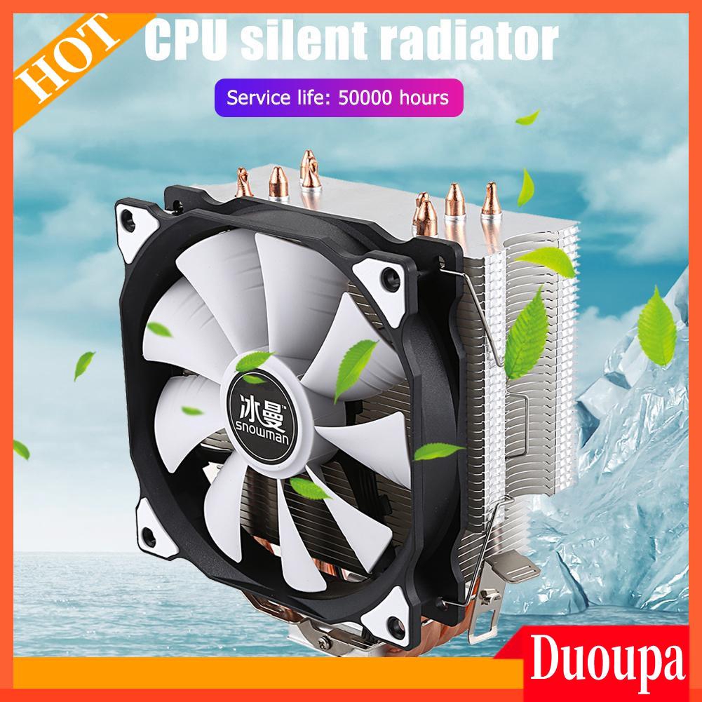 Novo SNOWMAN 120mm PWM 4Pin CPU Cooler Fan 4 Dissipadores de calor de ...