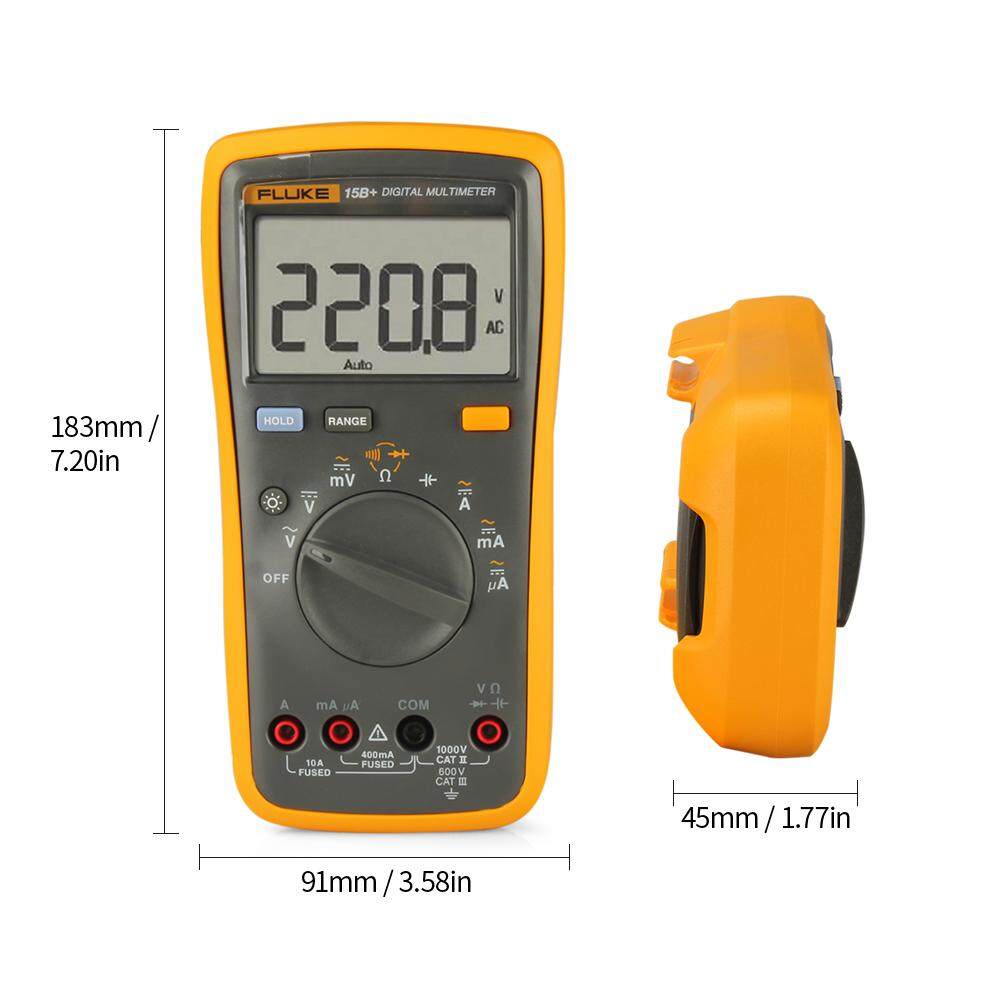 FLUKE 15B + 4000 Conta Multímetro Digital Portátil Voltímetro ...