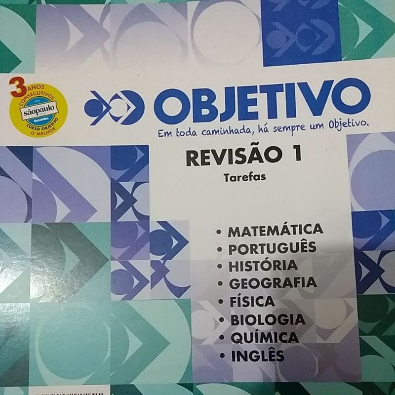 MATERIAL OBJETIVO APOSTILA DE EXERCÍCIOS E RESOLUÇÃO | Shopee Brasil
