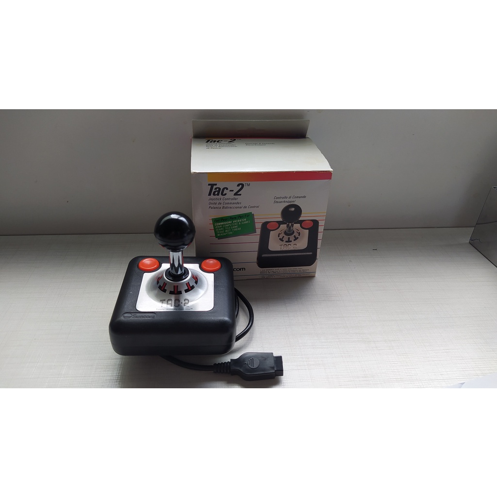 Controle Joystick TAC-2 Suncom com Caixa para Atari | Shopee Brasil