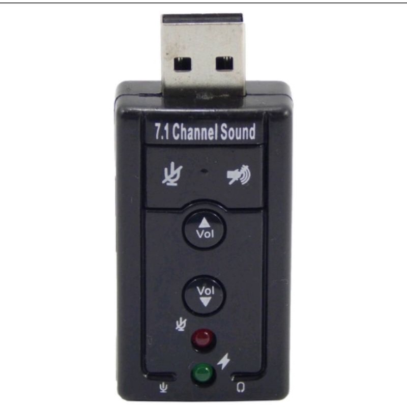 Placa De Som Usb Externa C P2 Pc Adaptador Audio 7.1. - Escorrega o Preço