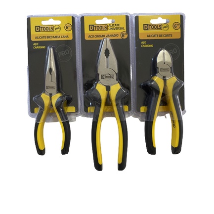 Kit de alicates para trabalhos caseiros com alicate de corte 6", bico ...