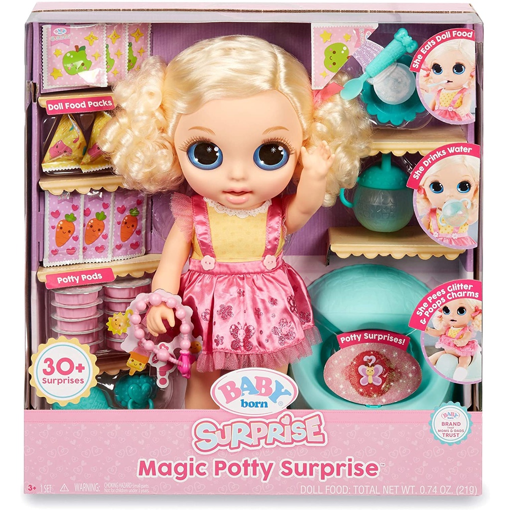 Boneca Baby Born Surprise Magic Potty Loira | Shopee Brasil