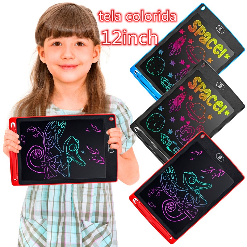Lousa Mágica Digital 10 polegadas Lcd Tablet Infantil Para escrever E ...