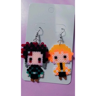 Brinco - Tanjiro e Zenitsu Kimestu no Yaiba - hama beads perler beads ...