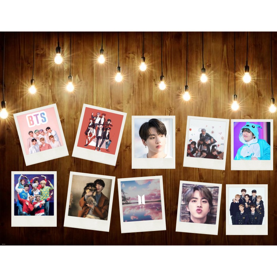 9 polaroids personalizada - BTS | Shopee Brasil