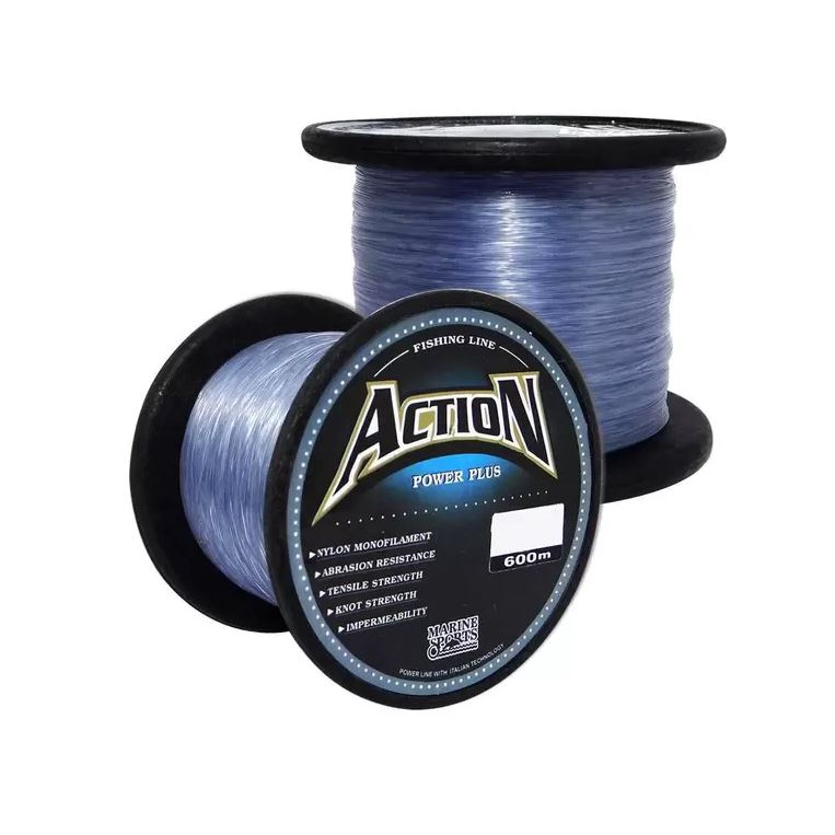 Linha de Pesca monofilamento Action GREY Power Plus Marine Sports ...