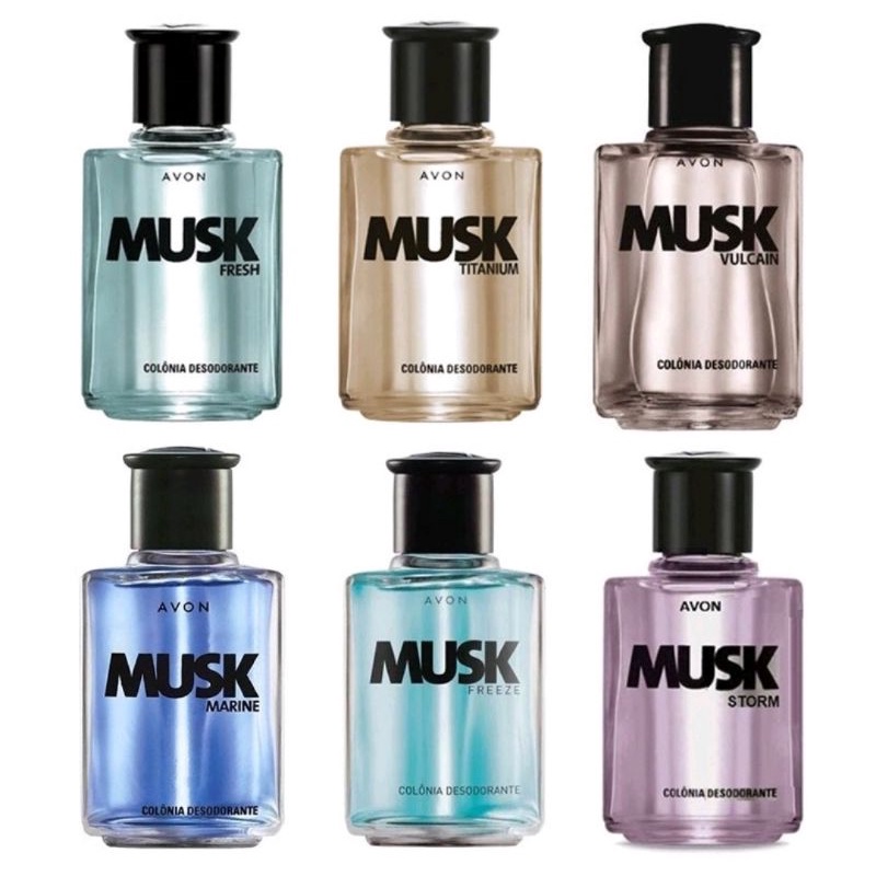 Perfume Colônia Desodorante Masculino Body Splash Musk Avon90ml ...