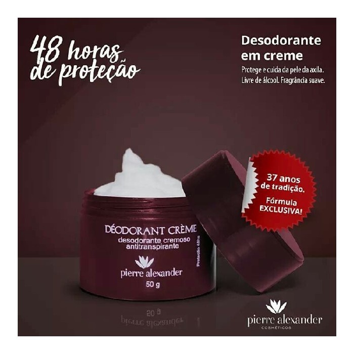Desodorante Em Creme Pierre Alexander Tradicional | Shopee Brasil