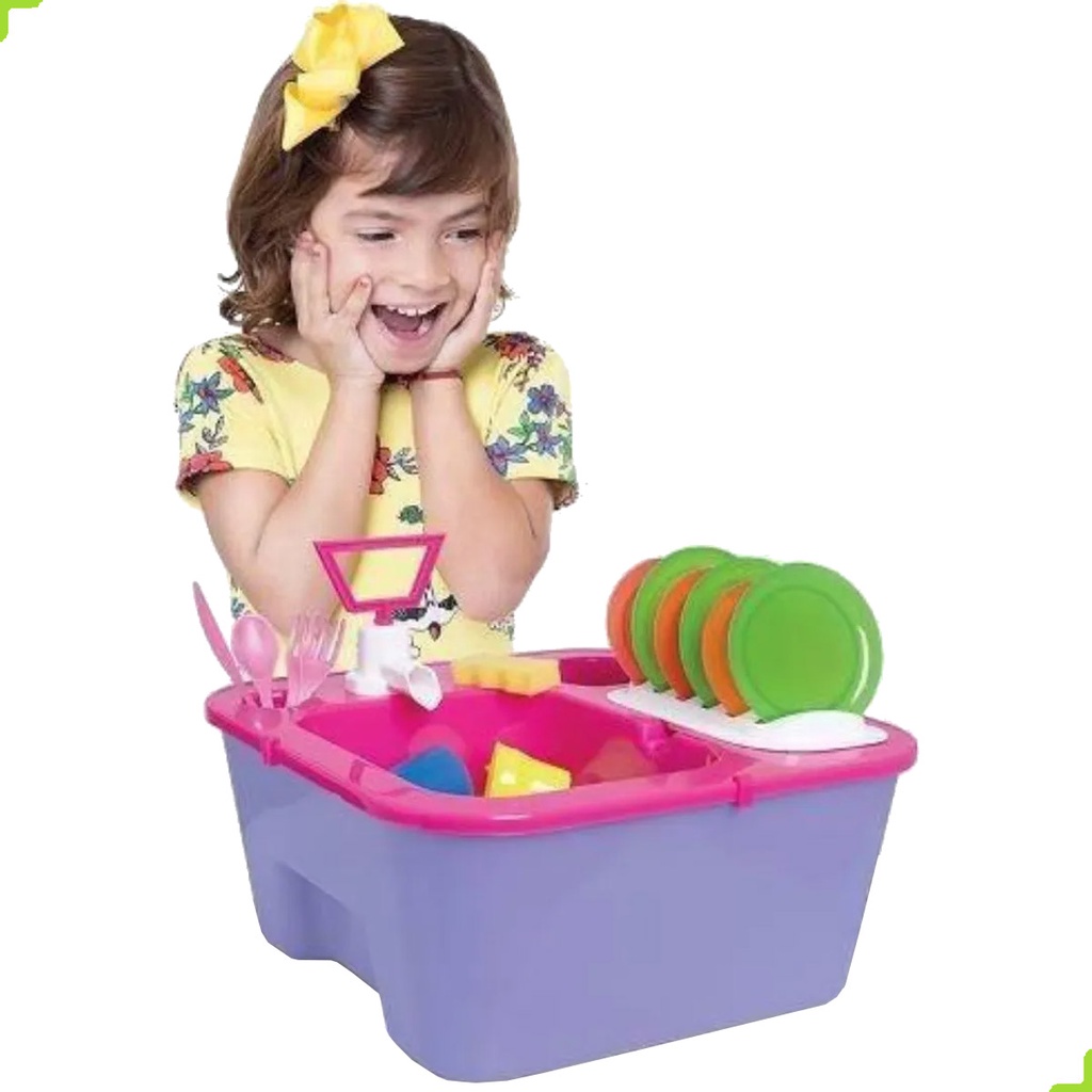 Pia de Brinquedo Splash e Clean Infantil Super Divertido Lugo | Shopee ...