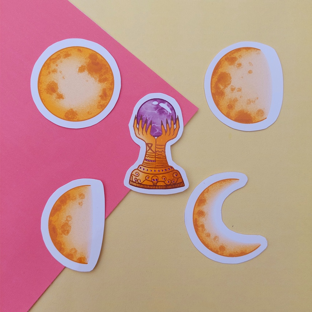 Adesivos Fases da Lua e Futuro | Shopee Brasil