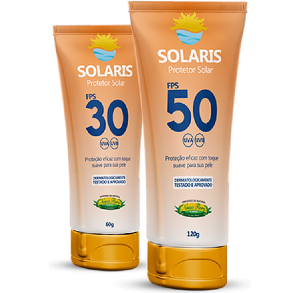 Protetor Solar fator 50 FPS Solares Nossa Flora 120 g | Shopee Brasil