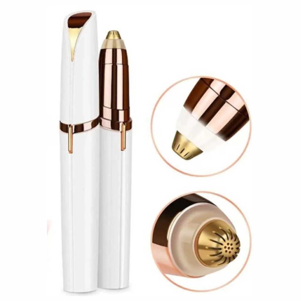 Caneta Depiladora De Pelos Sobrancelhas Recarregável Flawless Brows 18k | Shopee Brasil