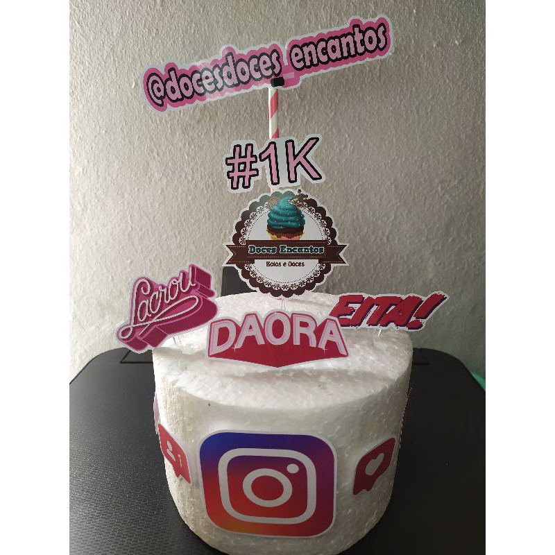 topo de Bolo insta (075) | Shopee Brasil
