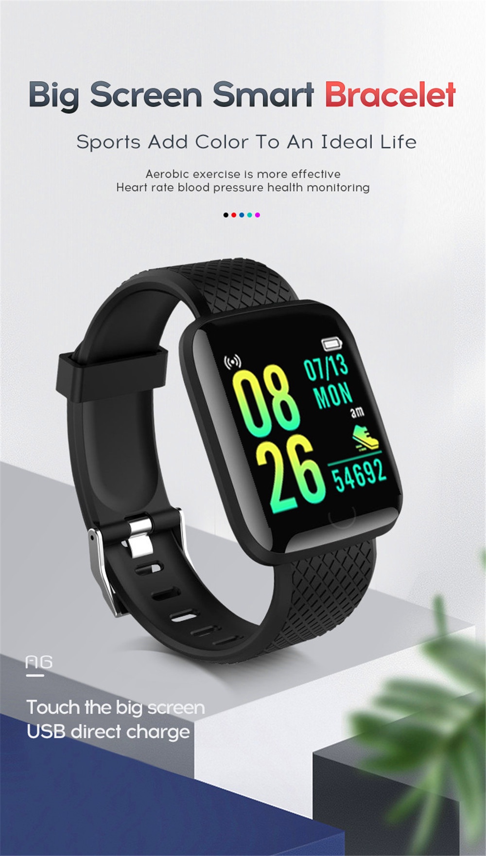 Smartwatch 116Plus D13 | Shopee Brasil