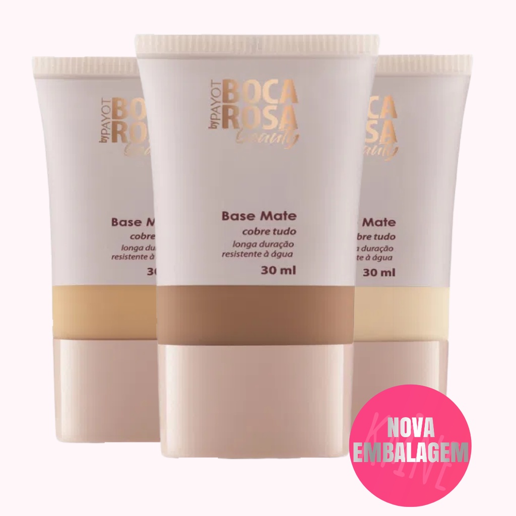 Base Mate HD Boca Rosa Beauty By Payot | Shopee Brasil