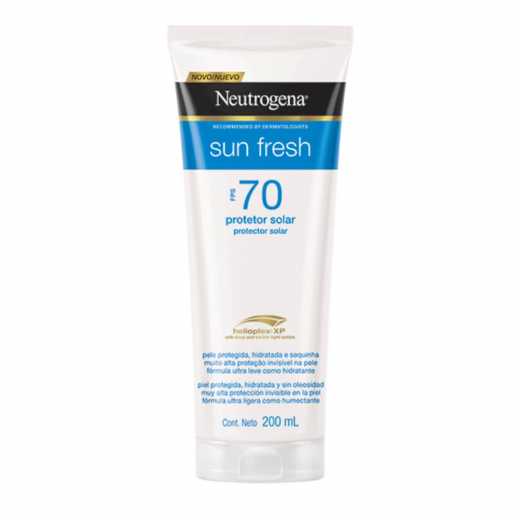 Protetor Solar 70 FPS Neutrogena Sun Fresh Toque Seco Oil Free ...