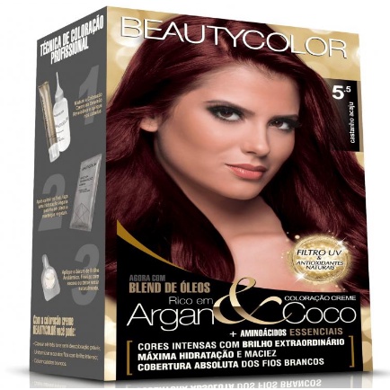 TINTURA BEAUTY COLOR (5.5 CASTANHO ACAJU) | Shopee Brasil
