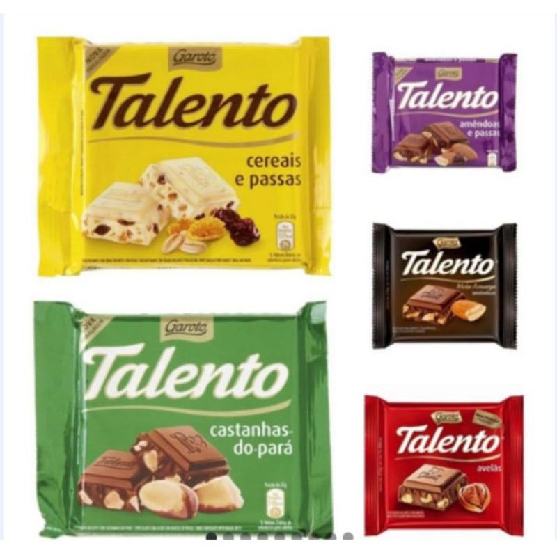 Chocolate Mini Talento Garoto 25g Caixa C/15 Vários Sabores | Shopee Brasil