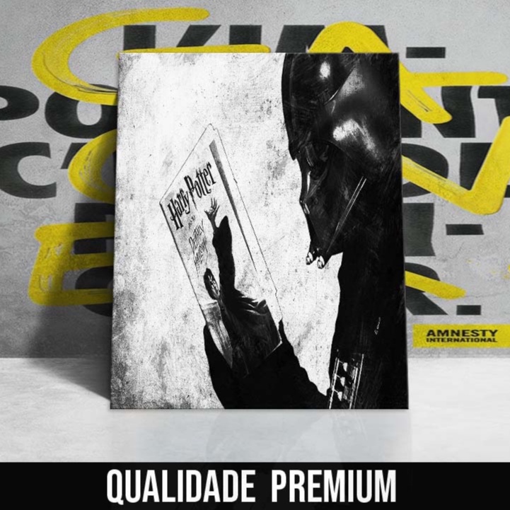 QUADRO DECORATIVO A4 STAR WARS DARTH VADER HARRY POTTER | Shopee Brasil