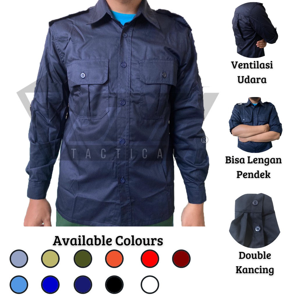 Camisa Broca Formal De Manga Comprida/Damkar Simples PDL Masculina | Shopee Brasil