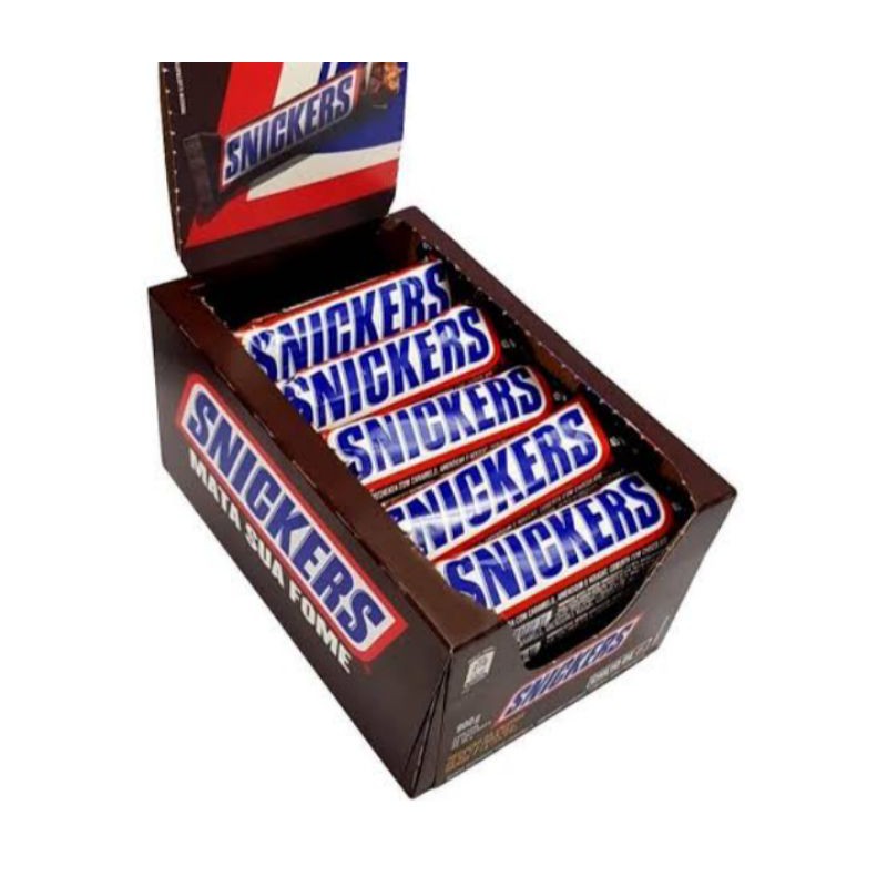 Chocolate Snickers c/20 unidades de 45gr | Shopee Brasil