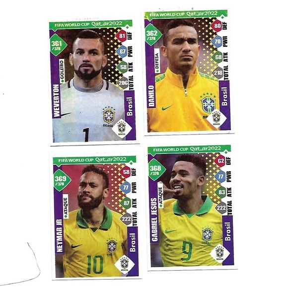 Kit 400 Cartinhas da COPA 2022 / 100 Pacotinhos COPA 2022| São 400 CARDS DA COPA DO MUNDO ...