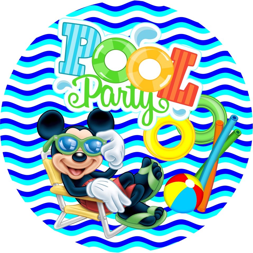 Minnie Mouse Swimming Clipart