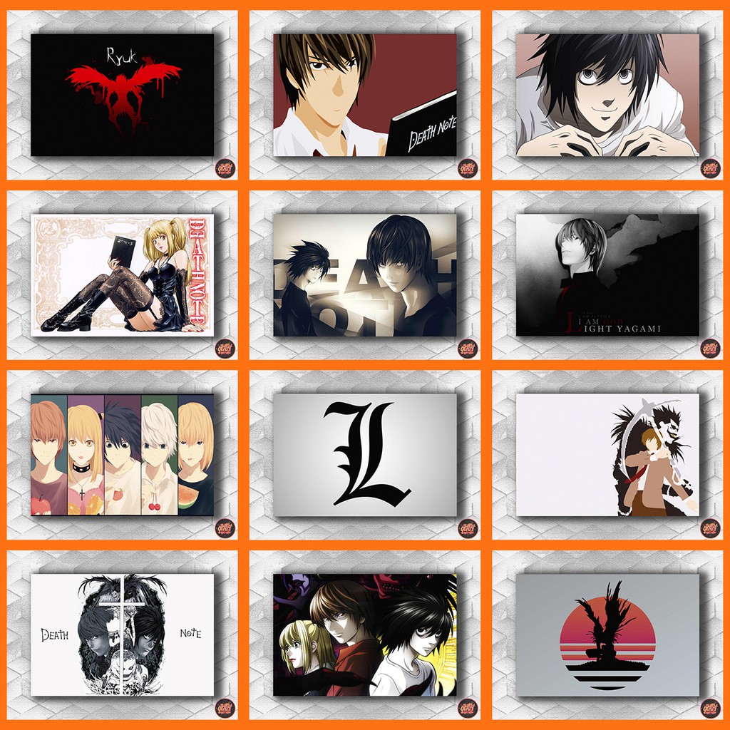 Placas decorativas quadros - Death Note, Animes, Geek em MDF | Shopee ...