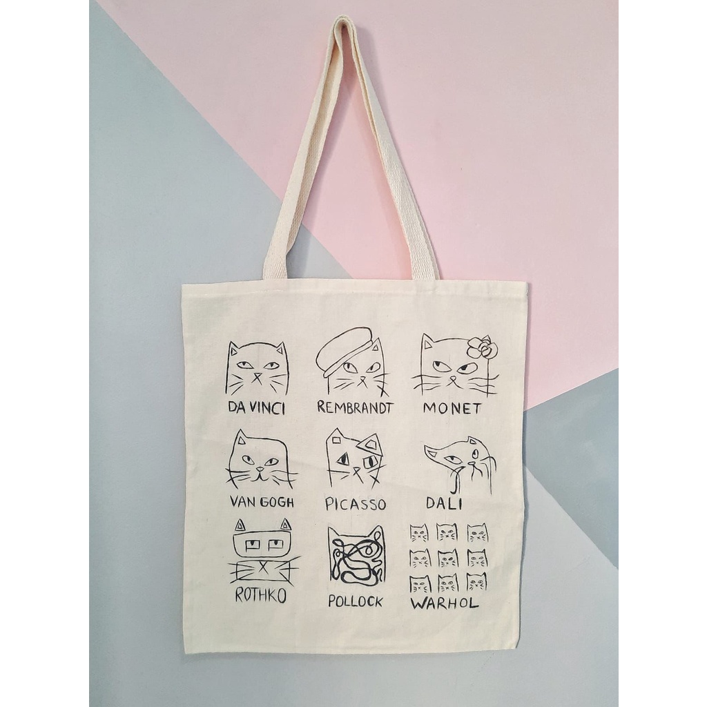 Bolsa sacola ecobag gatinhos artistas | Shopee Brasil