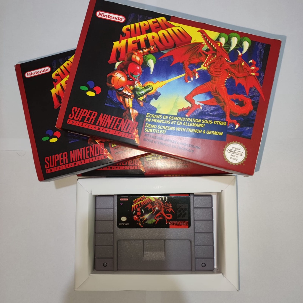 CARTUCHO SUPER METROID COM CAIXA - SNES - SUPER NINTENDO - Escorrega o ...