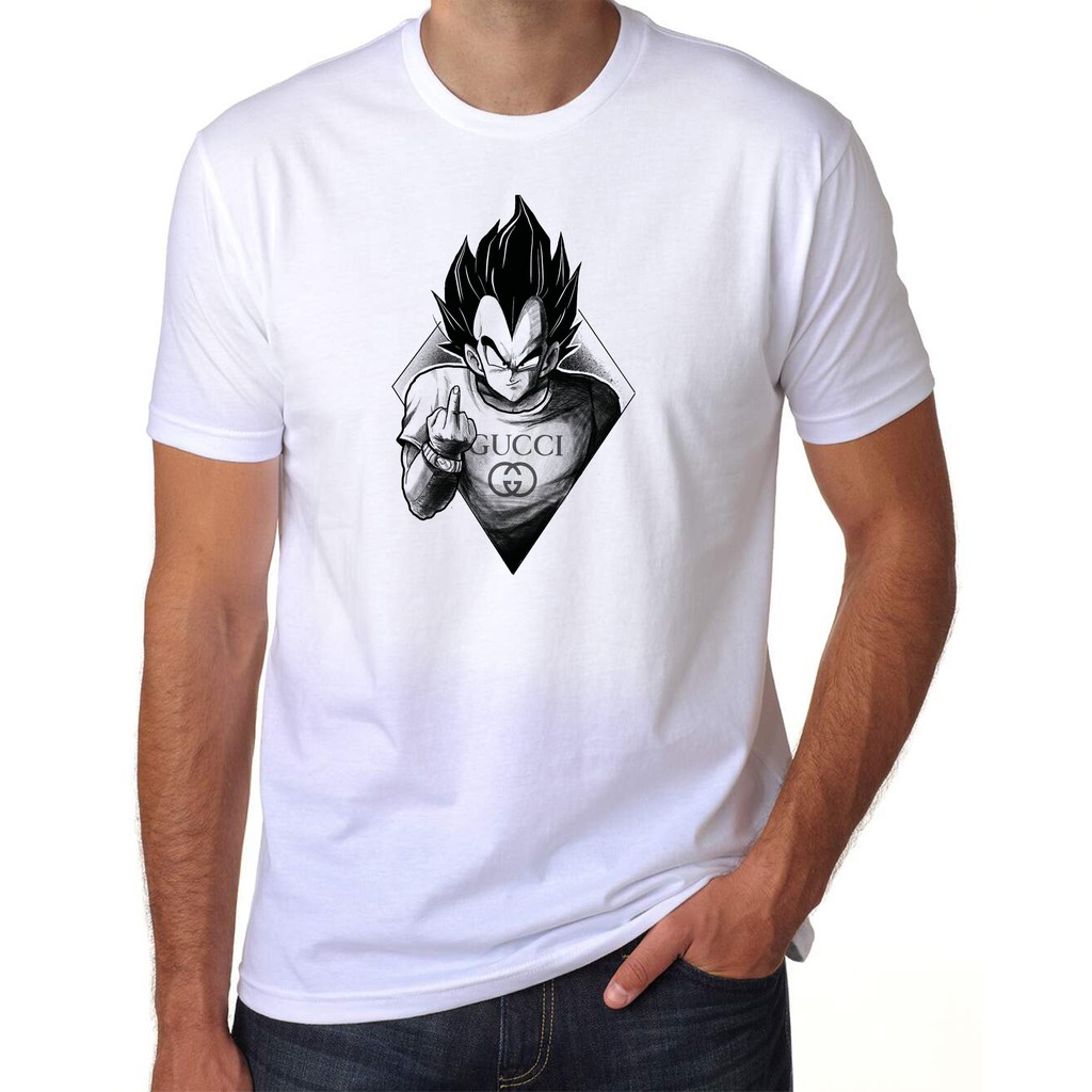 Camiseta Dragon Ball Vegeta Gucci style Gangsta street unissex Adulto e ...