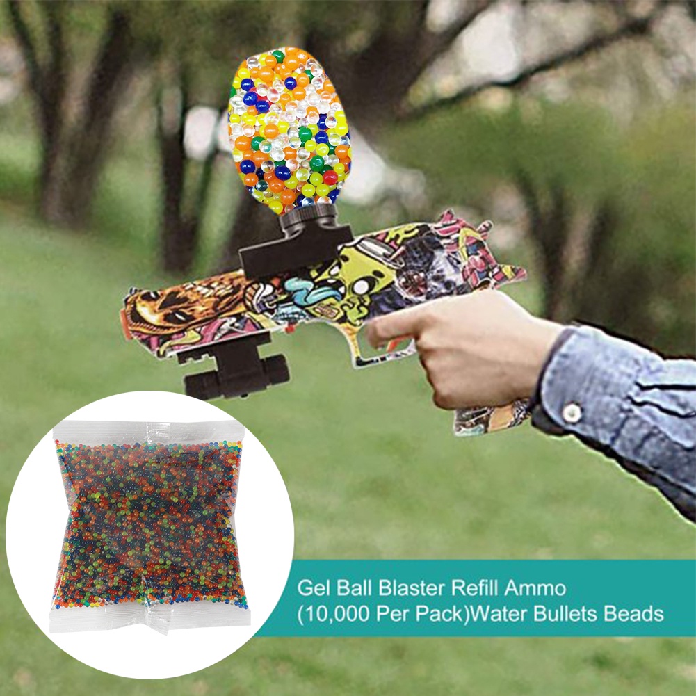 10000pcs/bag Gel Ball Blaster Shower Party Water Bead Alívio Do ...