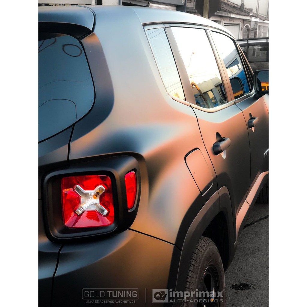 Envelopamento Automotivo Adesivo Cinza Escuro Grafite Fosco Carro Moto ...