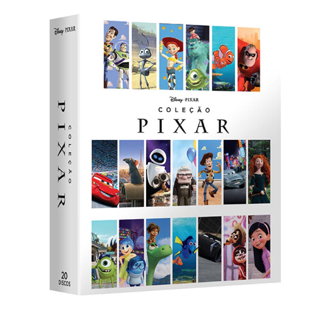 Box - Coleção Pixar 2018 (20 DVDs) - Walt Disney - Escorrega o Preço