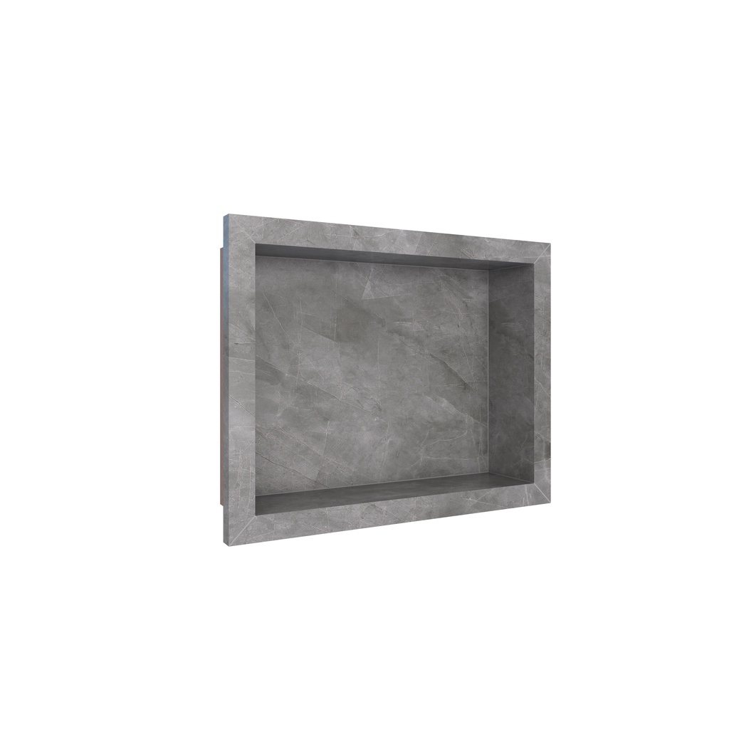 Nicho Para Banheiro em Porcelanato Polido Tradicional 40x30 Cinza ... Nicho Para Banheiro em Porcelanato Polido Tradicional 40x30 Cinza ...