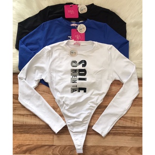 Body Cavado Manga Longa Silk - Sal E Pimenta Original | Shopee Brasil