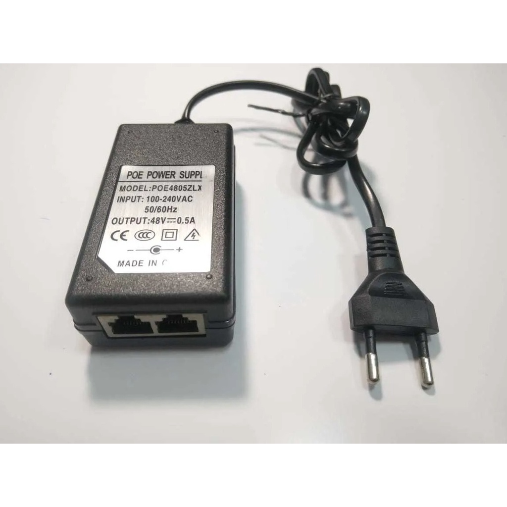 Fonte Injetor Poe 48v 0,5a Com Cabo Poe4805zlx | Shopee Brasil