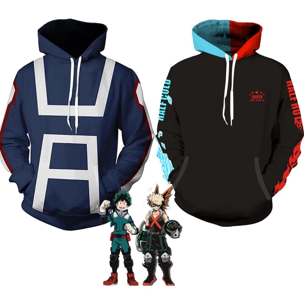 Moletom com Capuz Anime My Boku no Hero Academia Unissex para Meninos ... Moletom com Capuz Anime My Boku no Hero Academia Unissex para Meninos ...