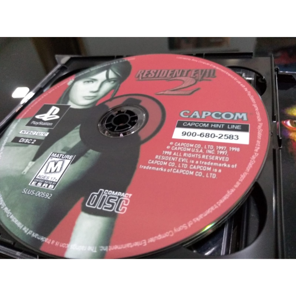RESIDENT EVIL 2 - Cd Vermelho (Patch) - PS1 - MIDIA PRETA - Desconto no ...