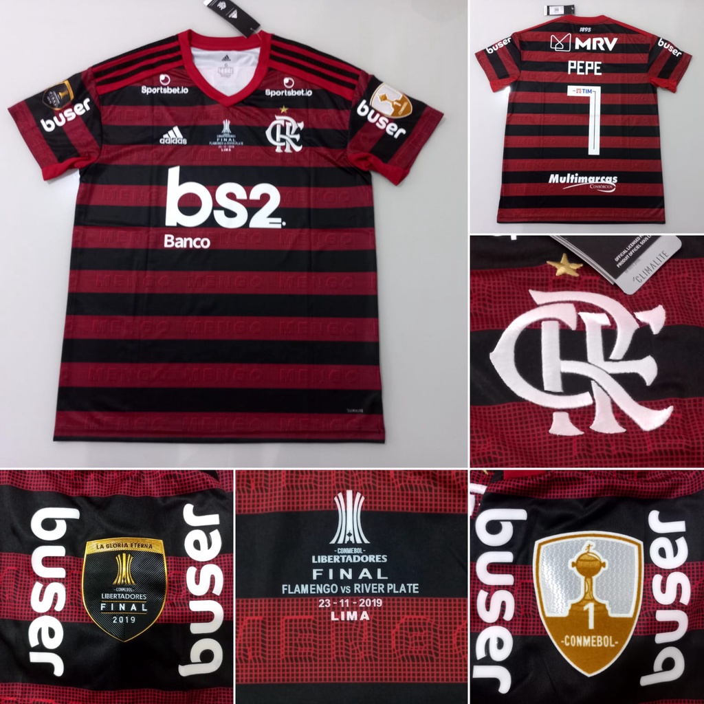 Camisa Flamengo "Final Libertadores 2019" - #7 PEPE | Shopee Brasil