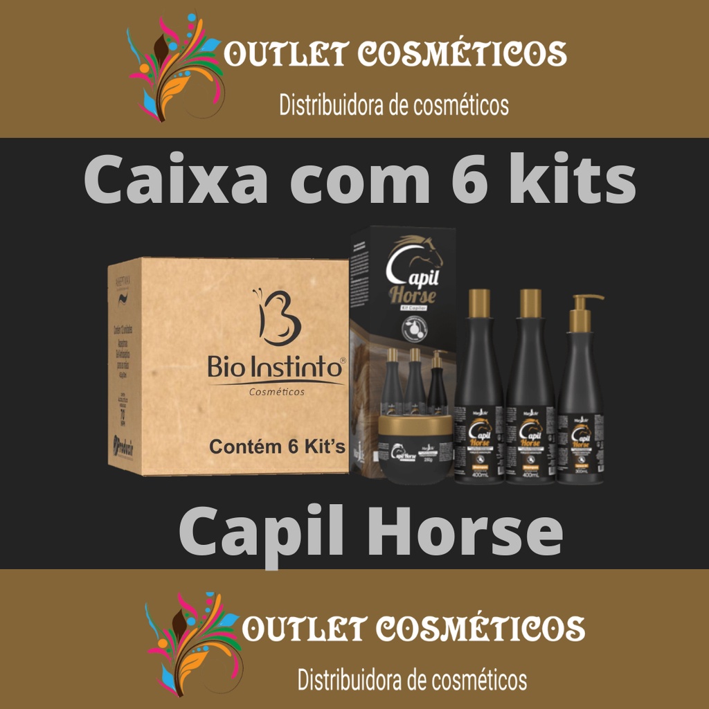 Kit Capilar Capil Horse Mary Life - 6 Kits Atacado | Shopee Brasil