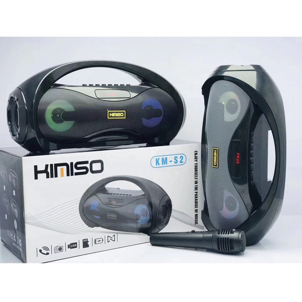 Caixa De Som Portatil Bluetooth Usb Wireless Speaker Kimiso KM-S2 Com Microfone | Shopee Brasil