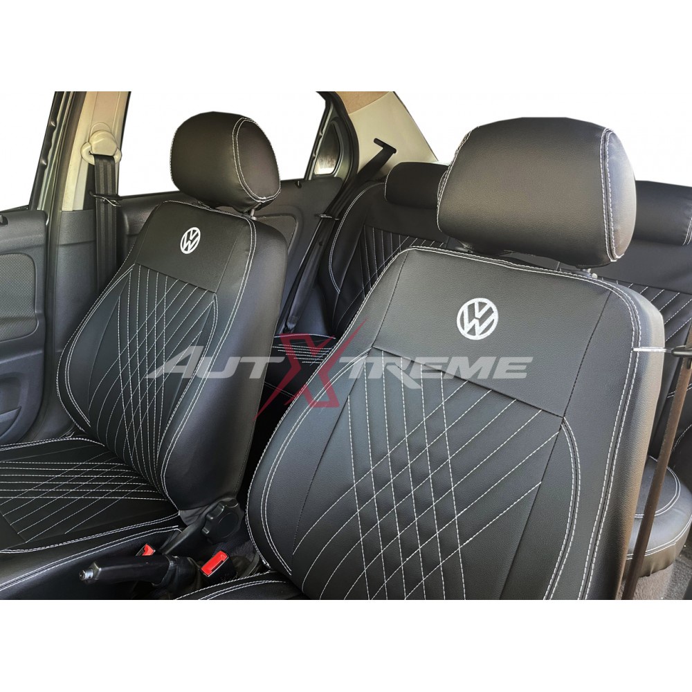 Capa de Couro para Banco Personalizada Volkswagen Gol Voyage (G1 G2 G3 ...