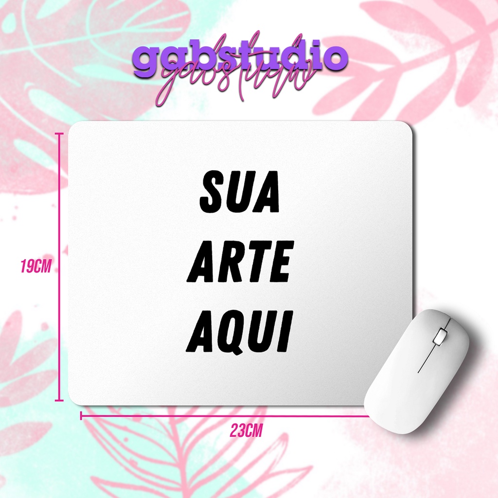Mouse pad Latex 19x23cm Personalizado | Shopee Brasil