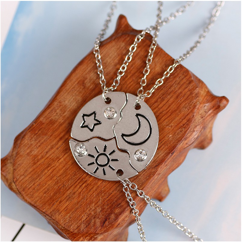 Colar 3 Partes Amizade Eterna Best Friends Bff Grande Amigos | Shopee ...