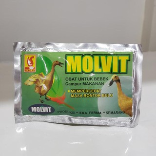 Melhores Produtos) Molvit / Duck Fur Medication | Shopee Brasil