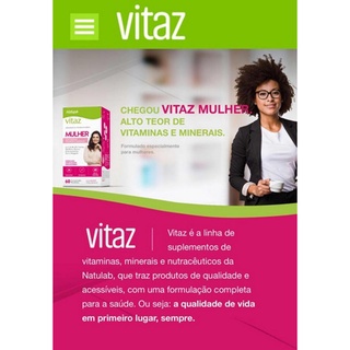 Vitaz Mulher 60 Capsulas Natulab | Shopee Brasil